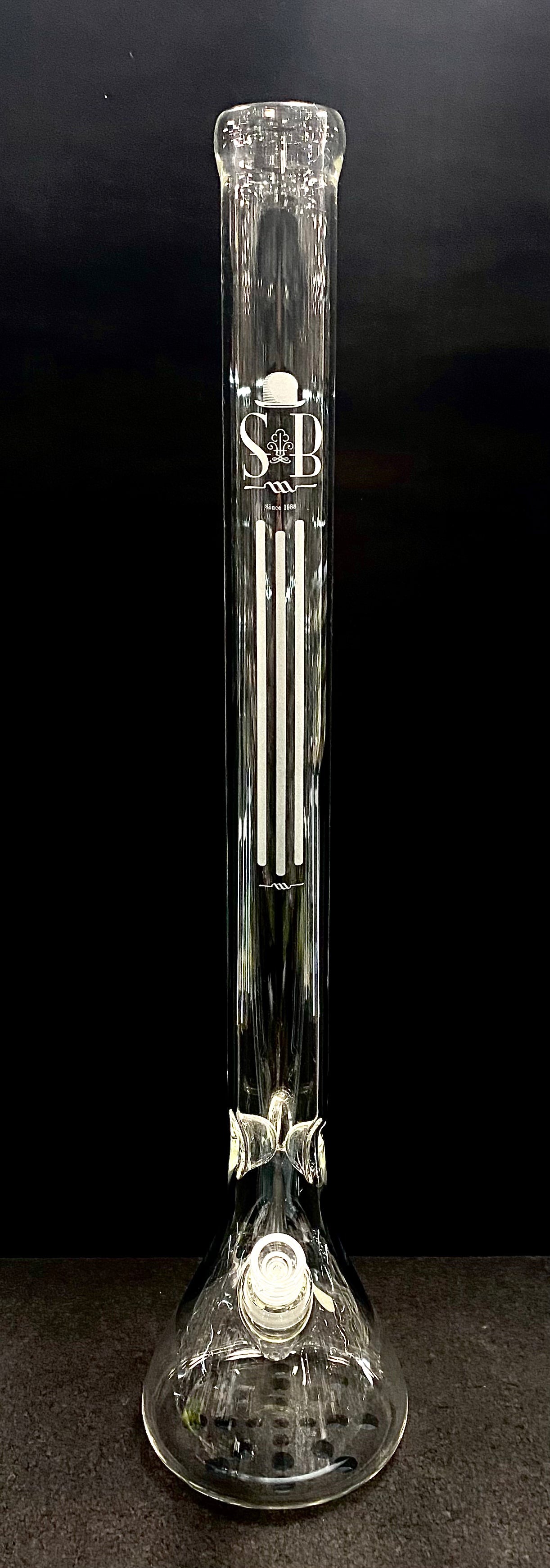 Sheldon Black 25" Beaker - 3 Lines Frost